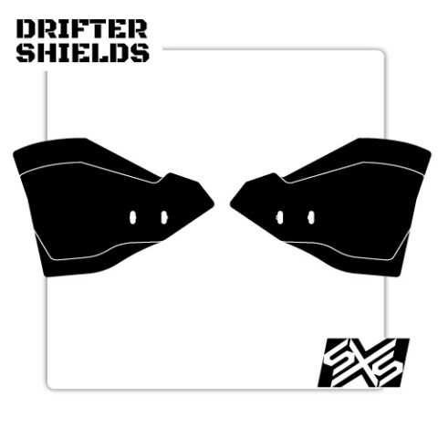 Snow/Mud/Cold Weather “Drifter” replacement shields–Black Plastic ...